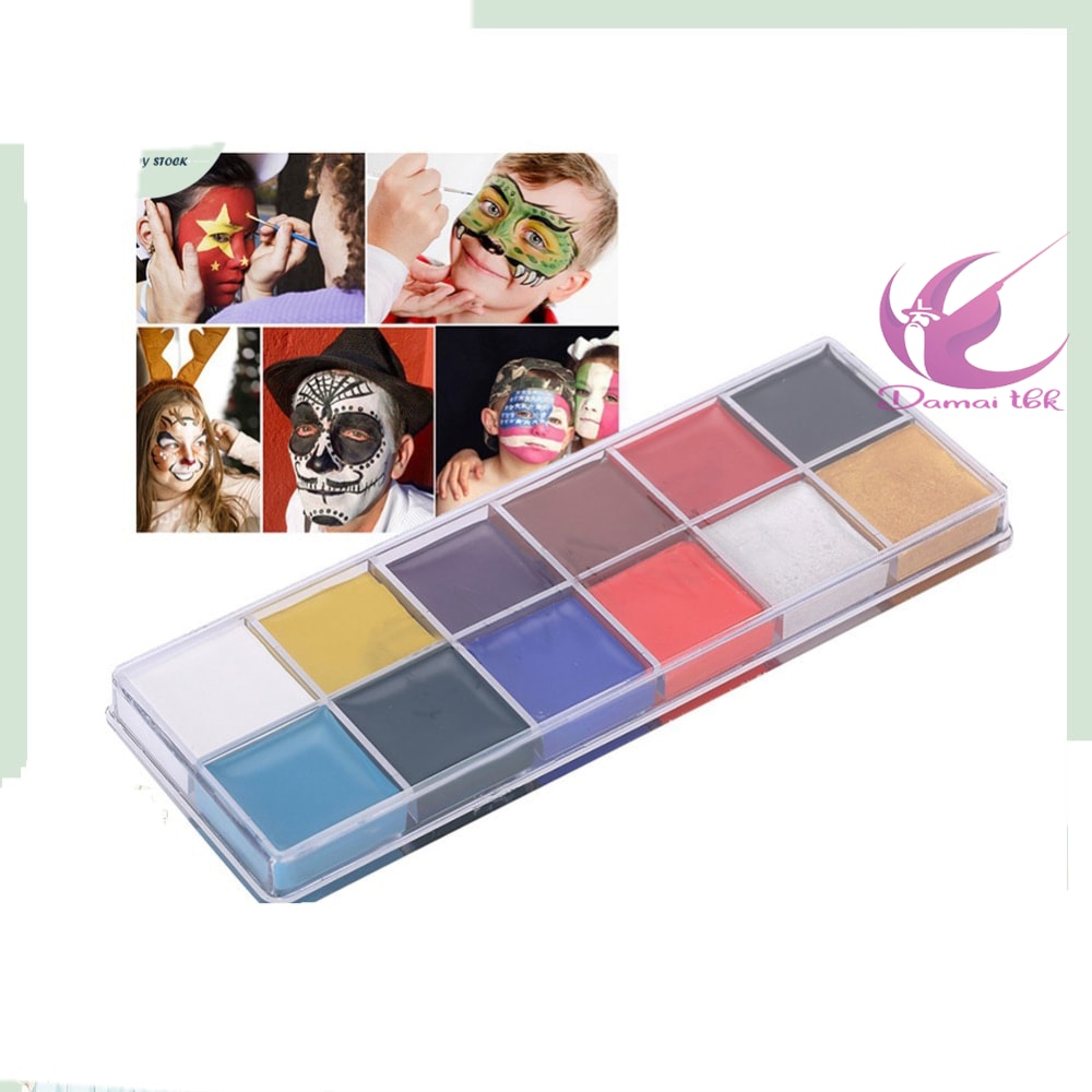Makeup Grease Colors Oil 12 Paint Special Paint Face Halloween Painting ...