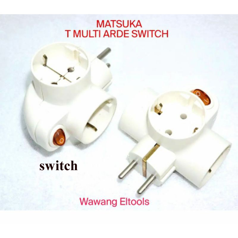 T MULTI ARDE MATSUKA TA-8811/S 3 LUBANG /KUNINGAN/KUALITAS/SNI - SAKLAR ...