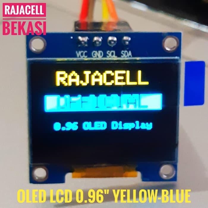 LCD OLED 0.96" Yellow-Blue i2C Module for Arduino Display | Lazada ...