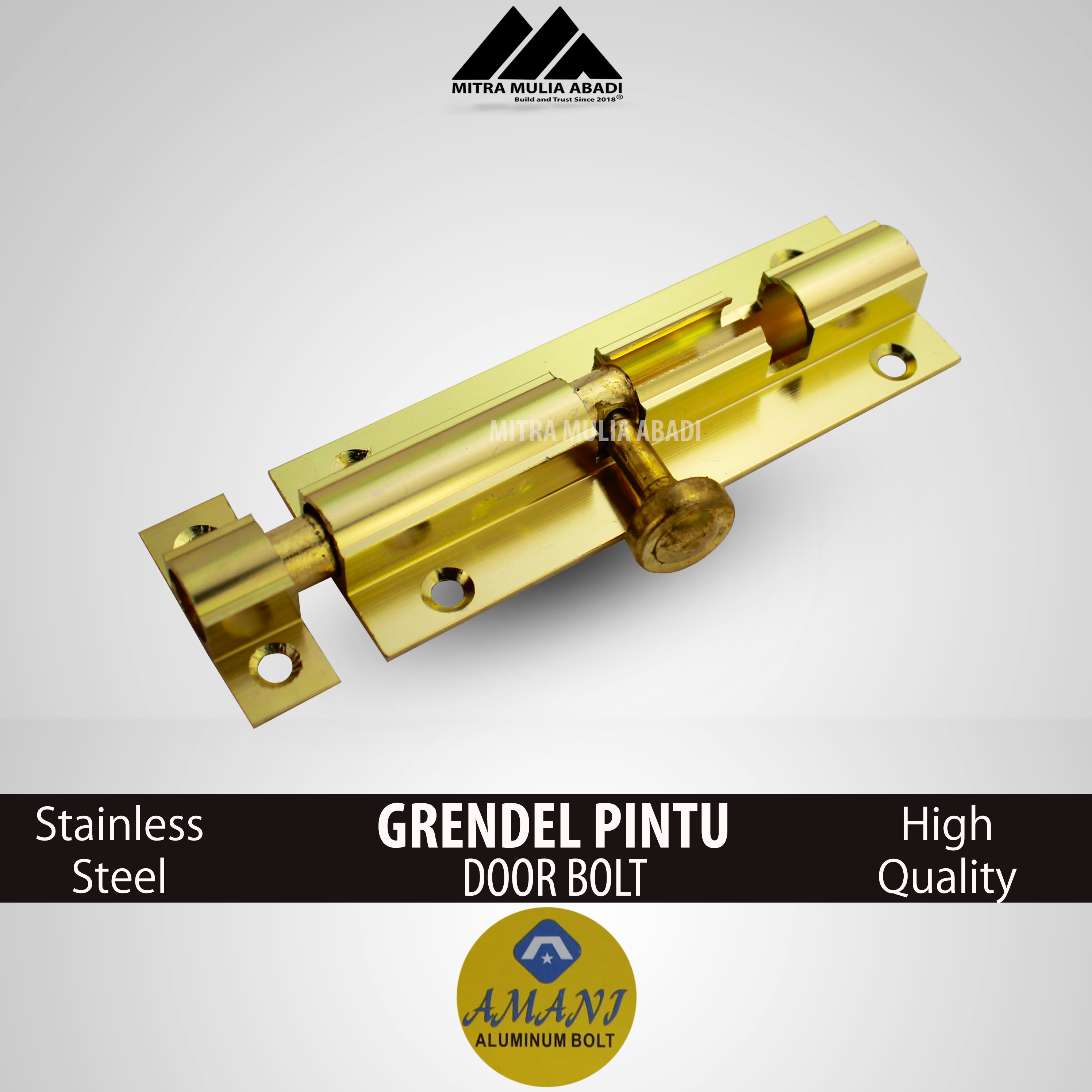Grendel 4 Inch l Barrel Bolt Slot Pintu Kuning | Lazada Indonesia