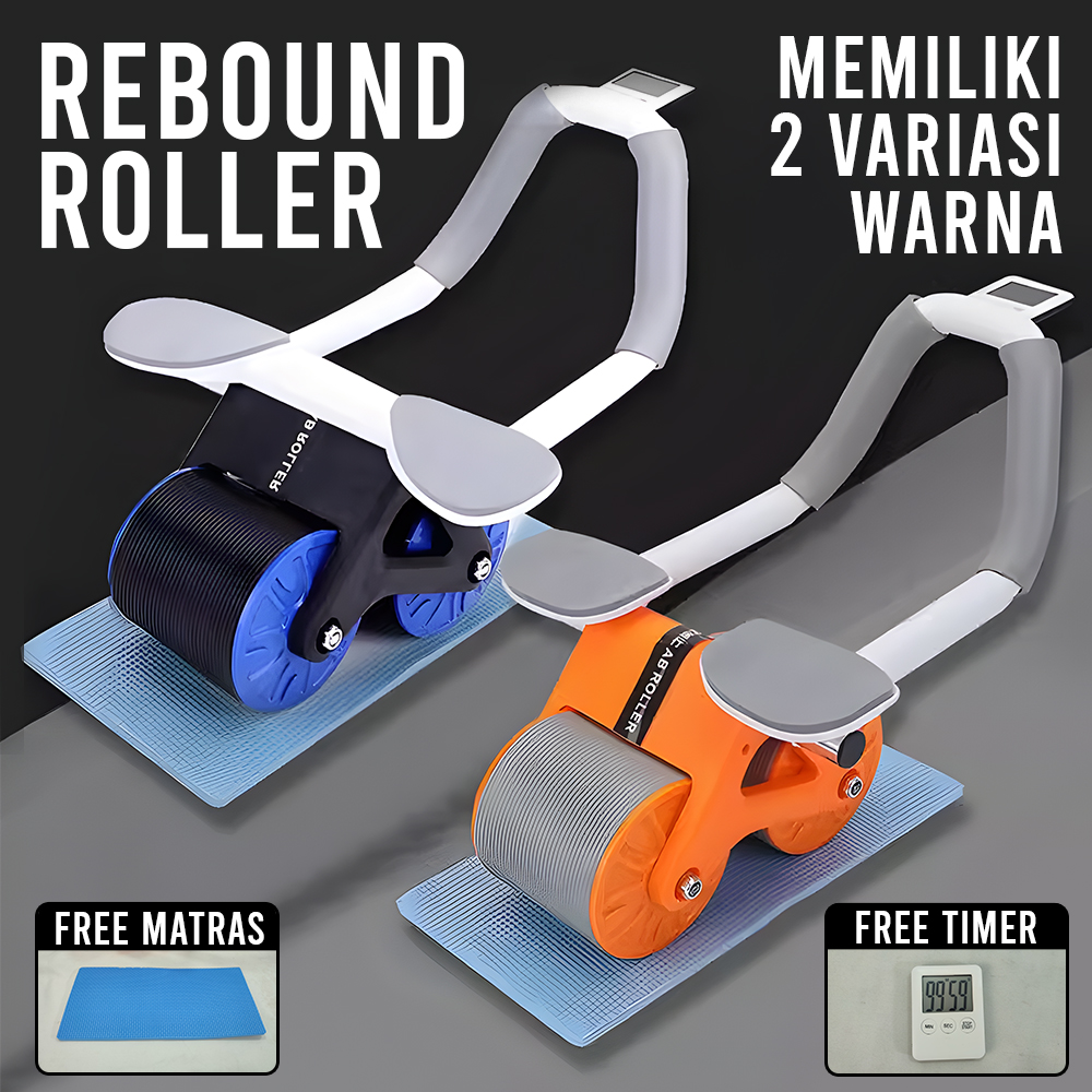Roller Wheels Plank Trainer 2in1 Abdominal Core Roller Automatic ...