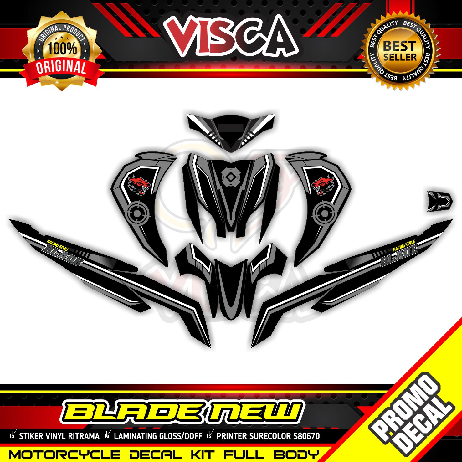 Decal Blade 110 125 New Decal Blade New Stiker Blade 110 125 New Full ...