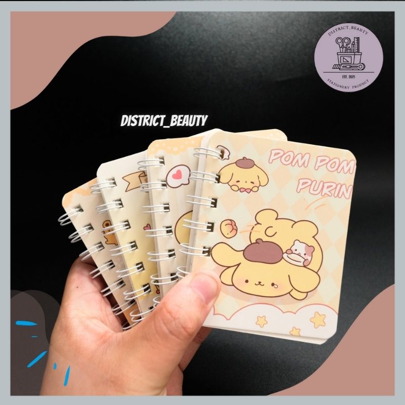 BUKU RING A7 PURIN NOTEBOOK SPIRAL POM PURIN NOTE BOOK BUKU SPIRAL ...