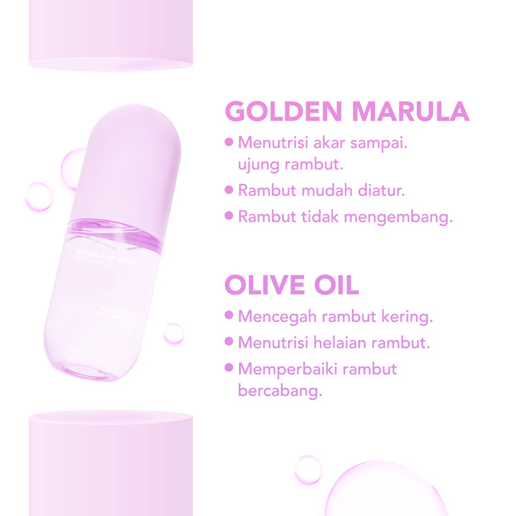 Grace and Glow Daisy Hair Mist Sweet Scented and Silk Hair / SERUM ...