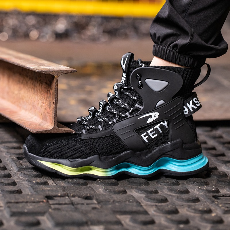 Sepatu Safety Boots Tinggi Pria High Cut Pria Anti-smash Proyek ...