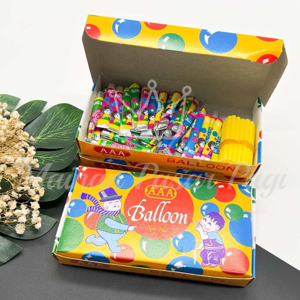BALON TIUP ORI AAA JADUL SEDOTAN / MAINAN ANAK BALON TIUP 1 BOX ISI ...