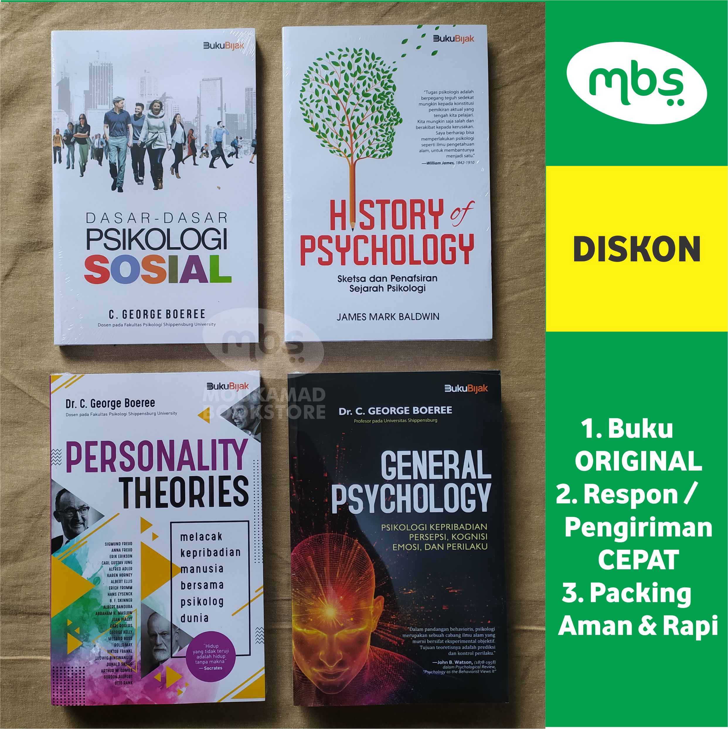 PAKET LENGKAP BUKU PSIKOLOGI - Dasar - Dasar Psikologi Sosial, History ...
