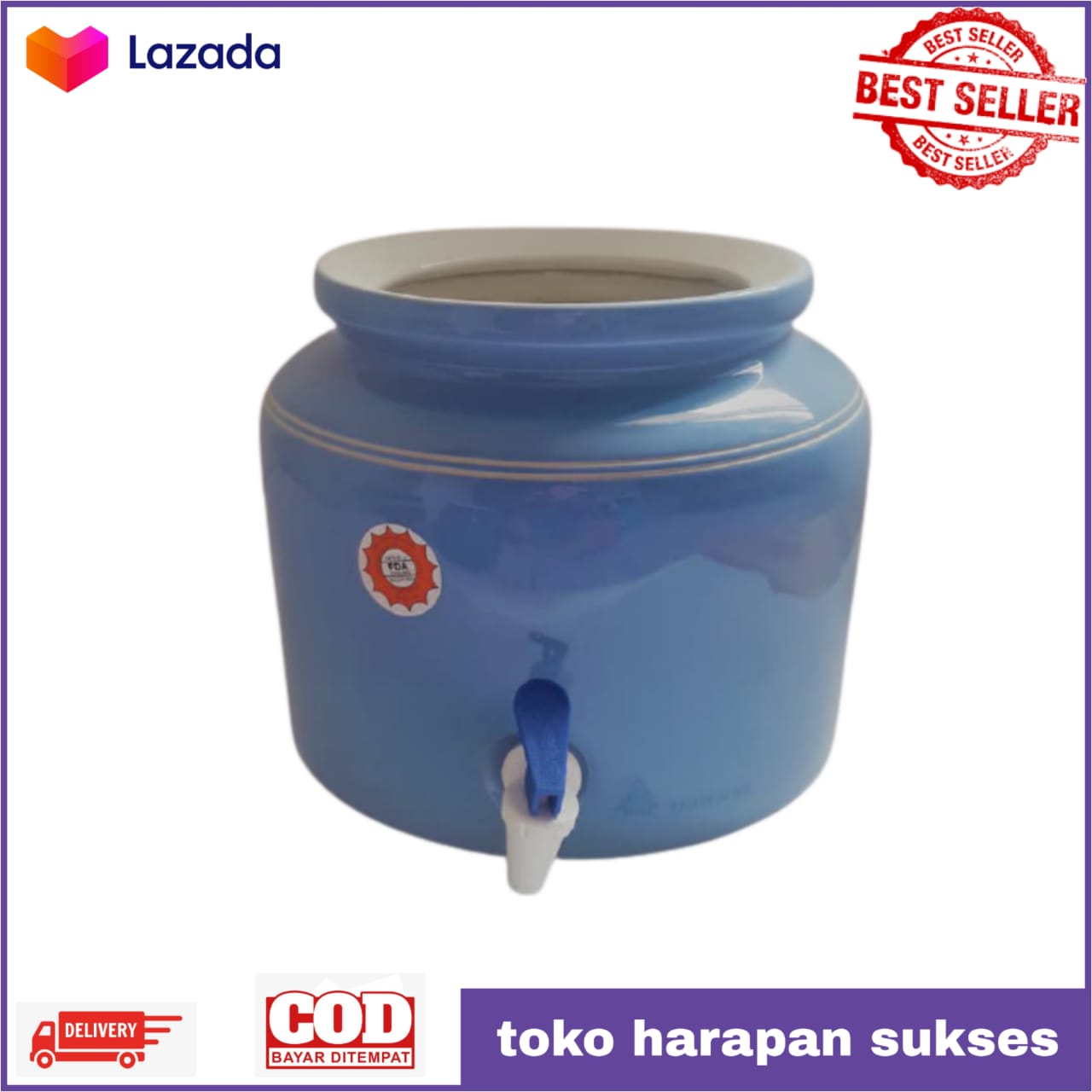 Guci Keramik Galon/Galon Keramik Kerok / Water Dispenser random {KHUSUS ...