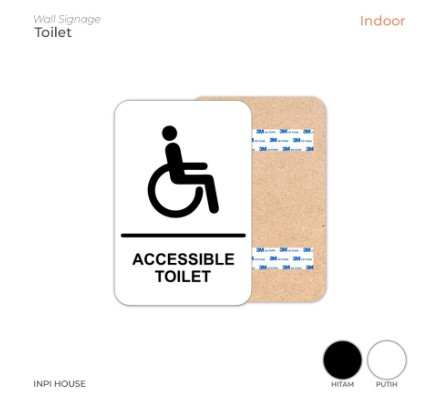 sign toilet difabel - accessible toilet sign | Lazada Indonesia