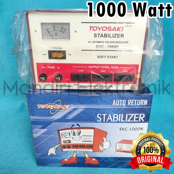 Stabilizer Toyosaki 1000 Watt SVC-1000N 1000w Stabilizer Listrik ...