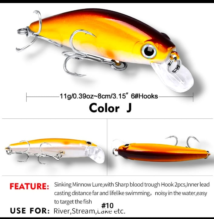 UMPAN CASTING MINNOW PROBEROS ORI UKURAN 8CM.11GRAM | Lazada Indonesia
