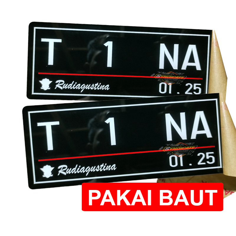 Plat Akrilik Sepeda Motor Ukuran Minimalis Baut Sepasang | Lazada Indonesia