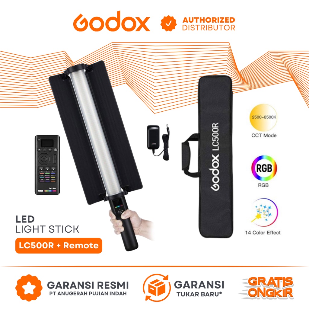 Godox Led Light Stick LC500 R / LC 500 R / Godox Light Stick + Remote ...