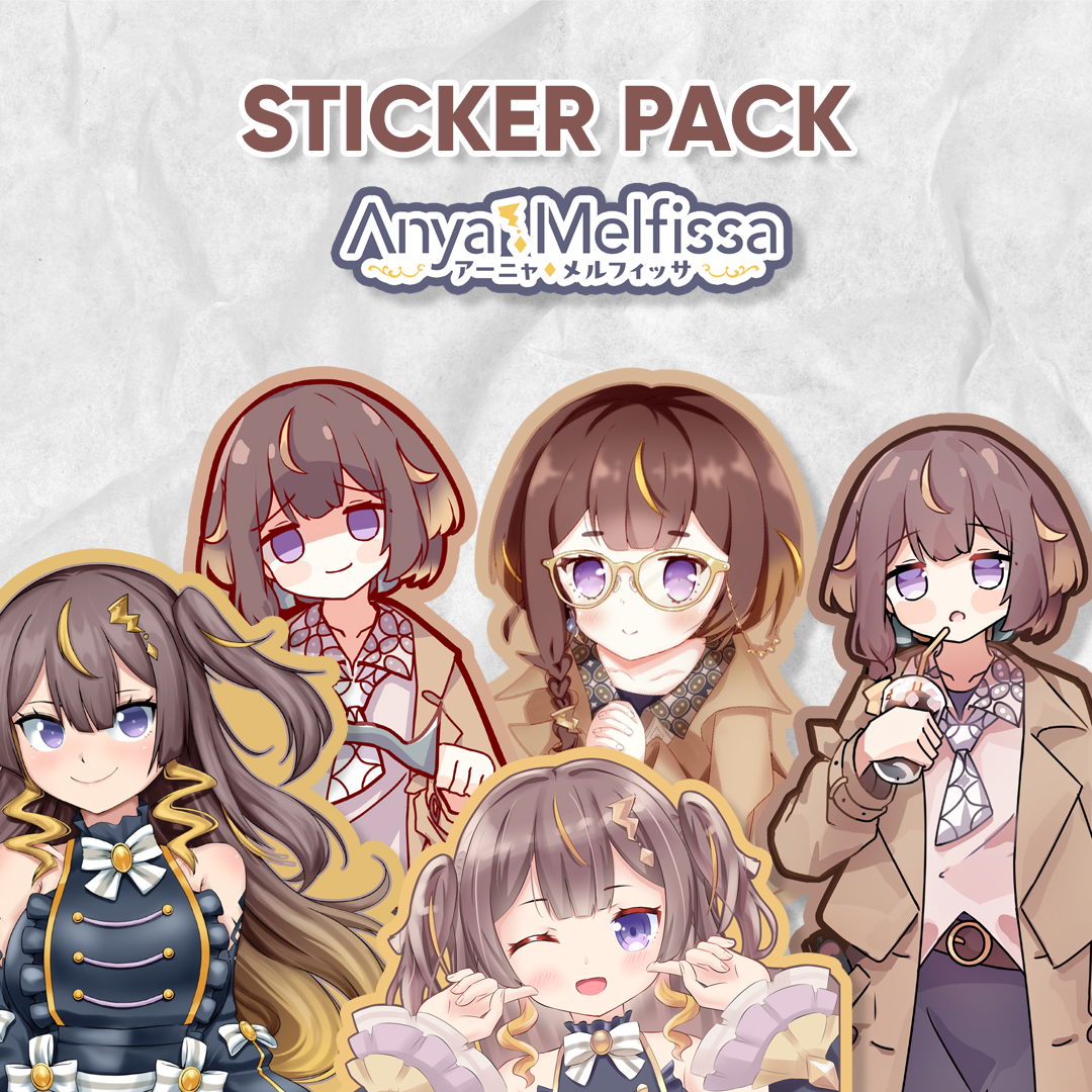 Stiker Pack Anya Melfissa Hololive Vtuber Anime Sticker Waterproof ...