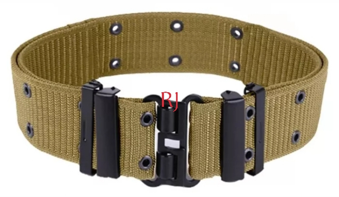 BAIHAQI STYLE /IKAT PINGGANG KOPEL PRIA SABUK MILITER TNI POLISI SATPOL ...