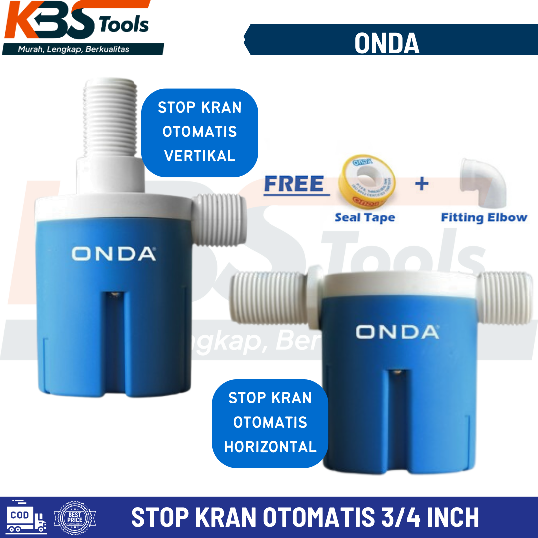 Stop Kran Otomatis Floater ONDA 3/4 inch Keran Air Horizontal Vertikal ...
