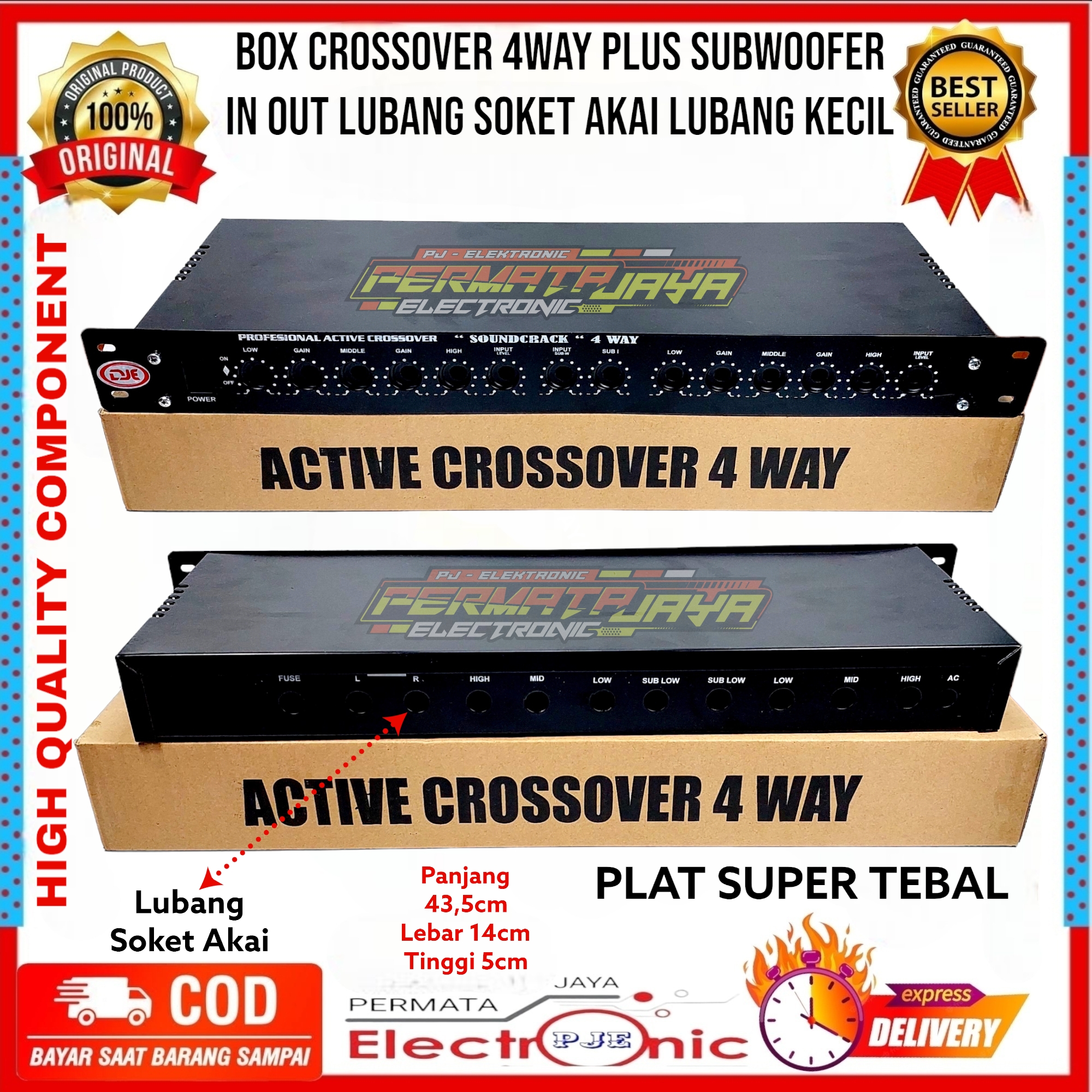 Box Active Crossover Aktif 4 Way Tebal SOKET AKAY | Lazada Indonesia