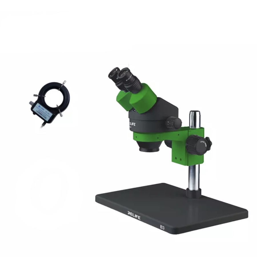 TOOLS - MICROSCOPE BINOCULAR RELIFE RL-M3 ZOOM STEREO + LED LAMP ...