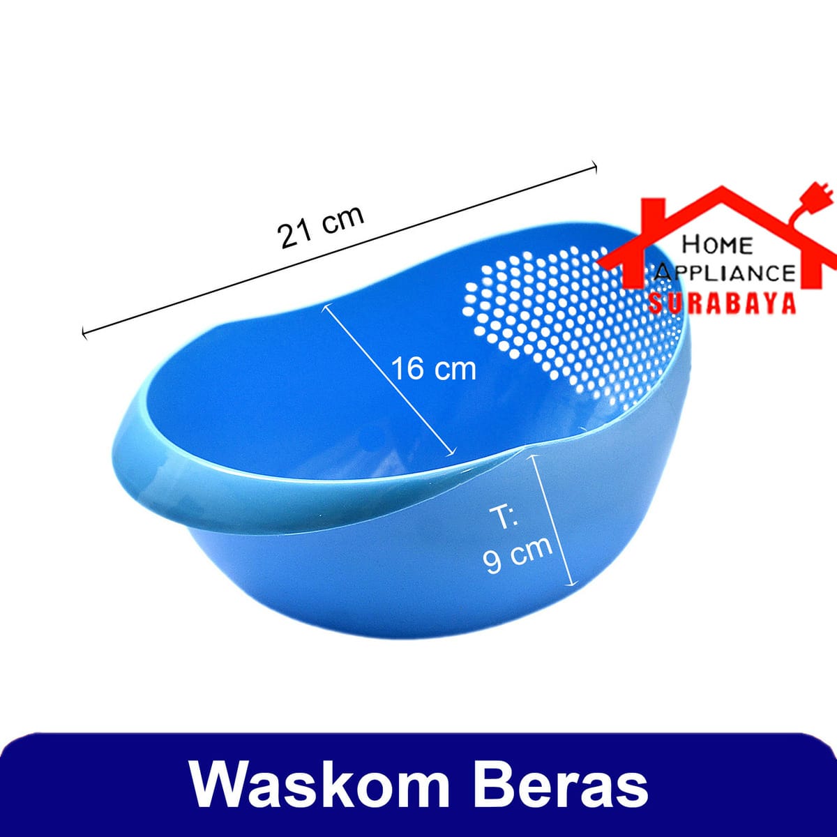 Baskom Waskom Wadah Tempat Peniris Alat Cuci Beras Buah Sayur Serbaguna ...