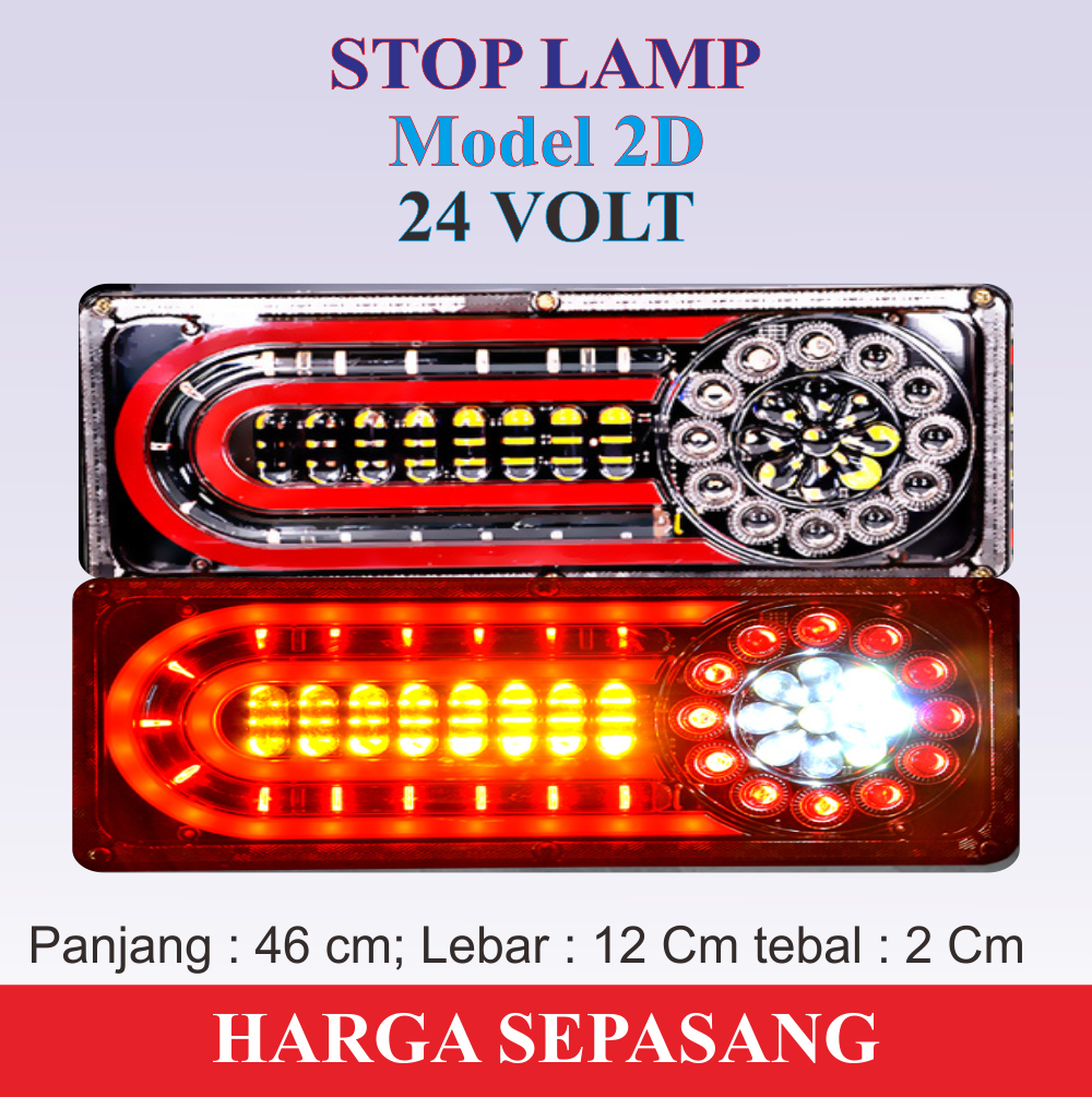 Lampu Belakang Stoplamp Led Mobil Truk Variasi Fuso Hino Canter Elf ...