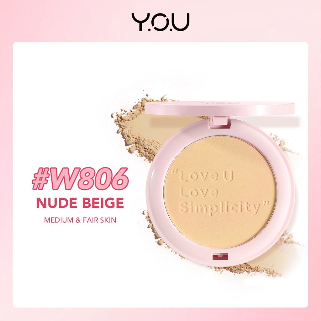 YOU Simplicity Flawless Compact Powder | Bedak Padat | Natural Makeup ...