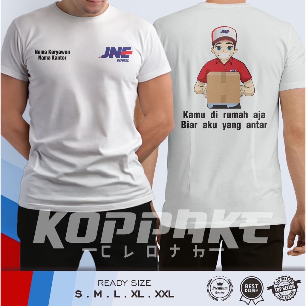 Kaos JNE Express Joni Maskot Request Nama Karyawan dan Kantor Baju Perusahaan | Lazada Indonesia