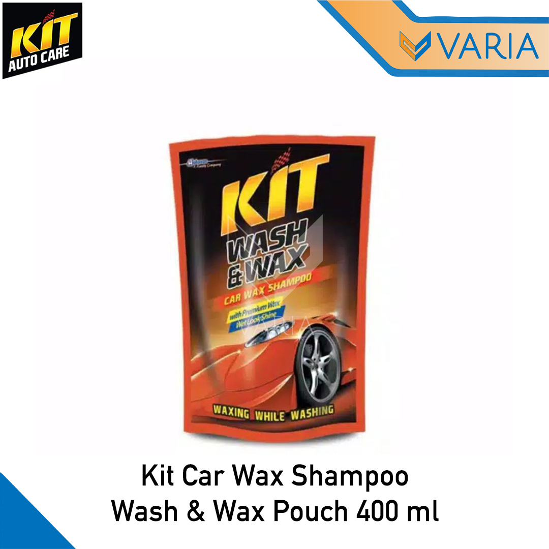 Kit Car Shampoo Cuci Motor Mobil Wash & Wax Refill Pouch 400 ml ...
