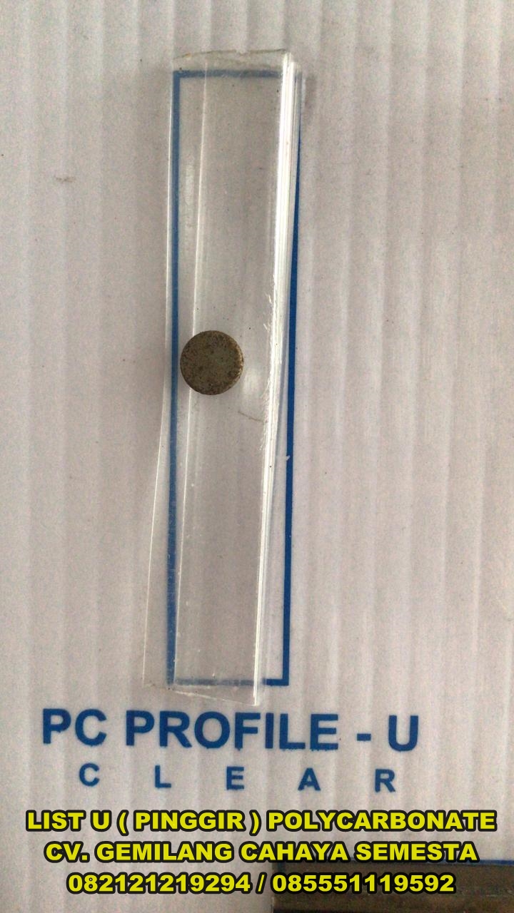 List U ( Pinggir ) Atap Polycarbonate ( 6 Meter ) / Atap Transparan ...