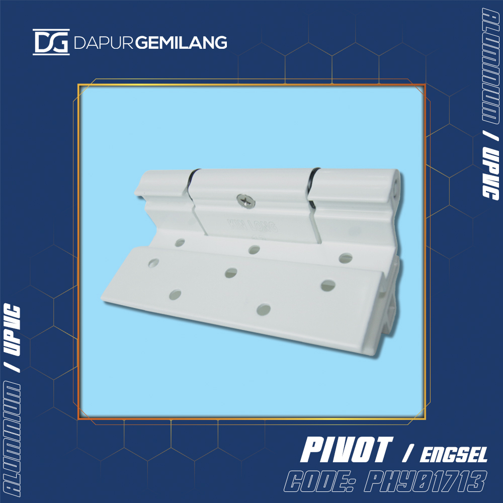 Engsel Pintu/Jendela Aksesoris uPVC PIVOT by KIN LONG X DAPUR GEMILANG - Deluxe White | Lazada ...