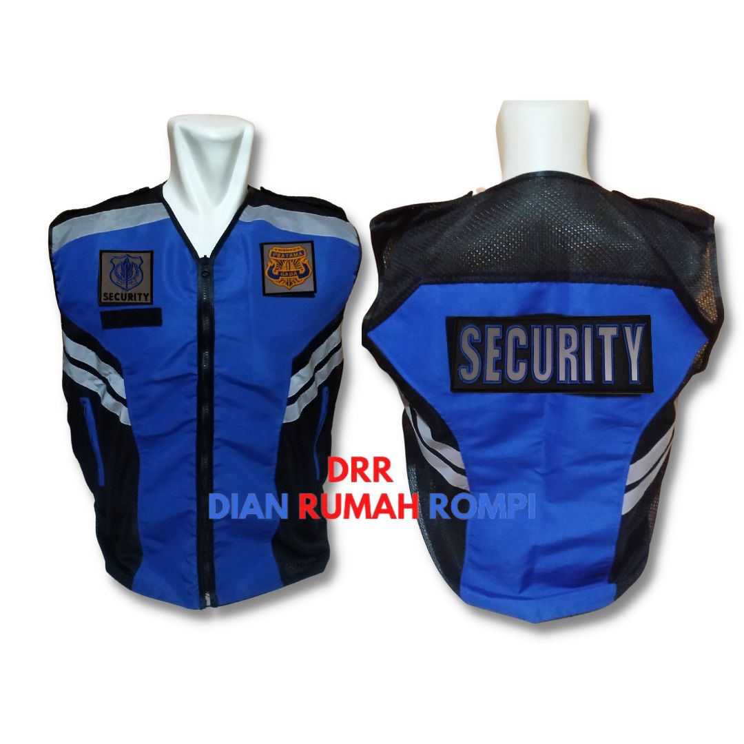 Rompi Security Terbaru Bahan Taslan Waterproof | Rompi Multifungsi ...