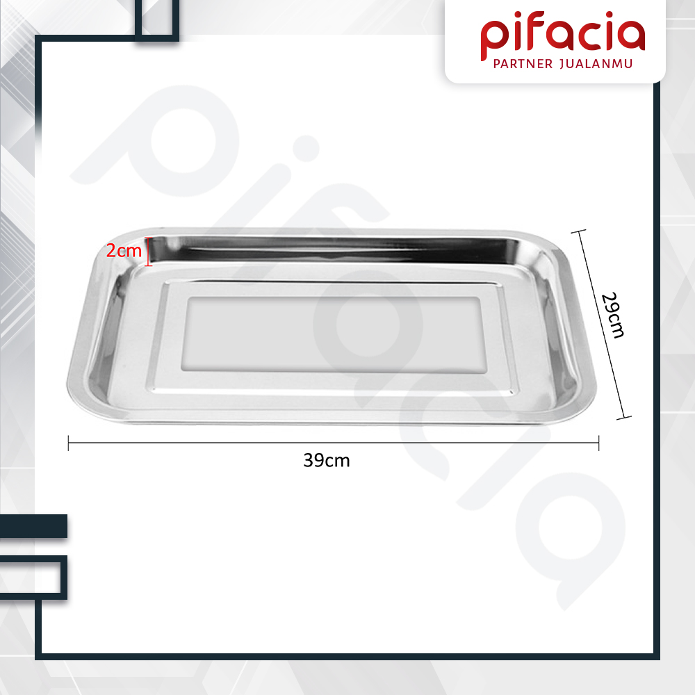 Nampan Baki Stainless Prasmanan Tempat Makanan Adonan Roti Baking Tray ...