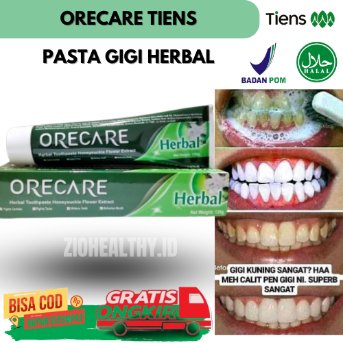 Tiens Orecare Super Whitening Teeth HERBAL ORI BPOM - Pembersih Gigi ...