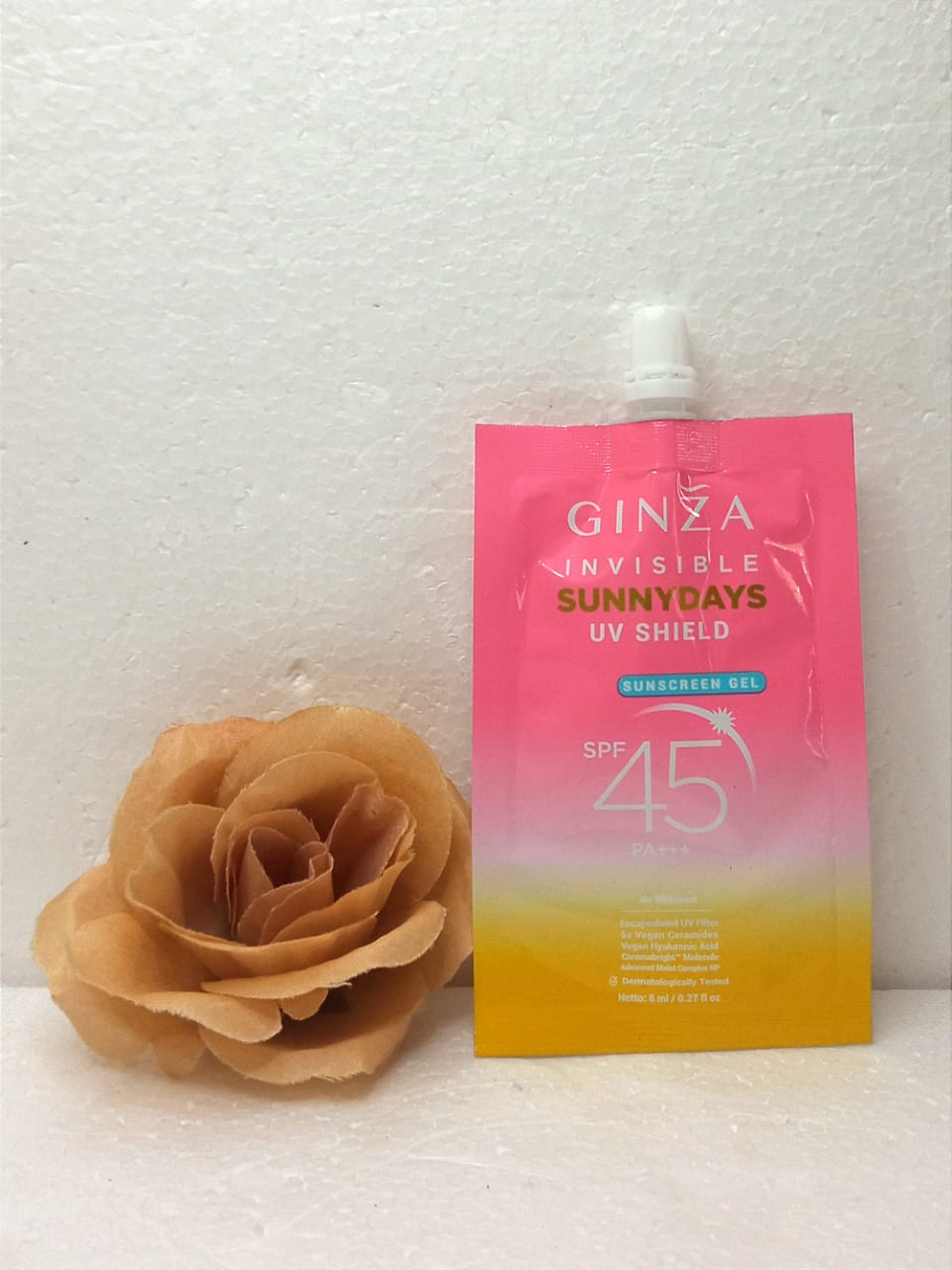Sunscreen Sachet Ginza Spf 45 PA +++ / Ginza Invisible SunnyDays UV ...