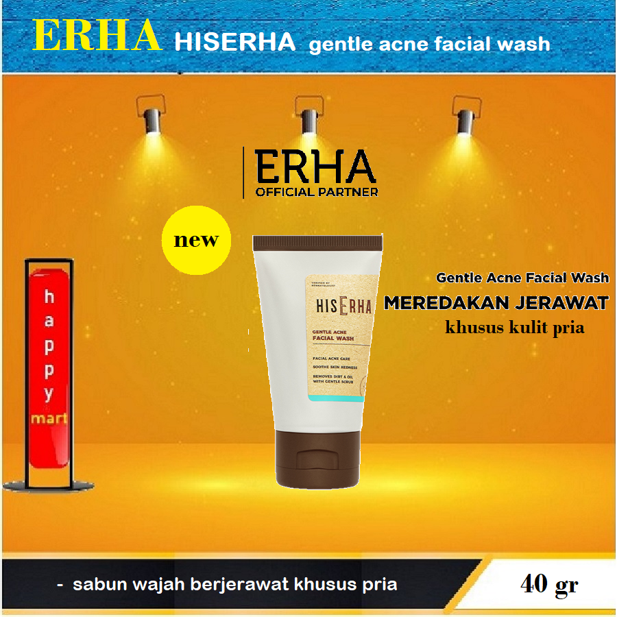 HISERHA HIS ERHA Gentle Acne Facial Wash 40gr | Lazada Indonesia