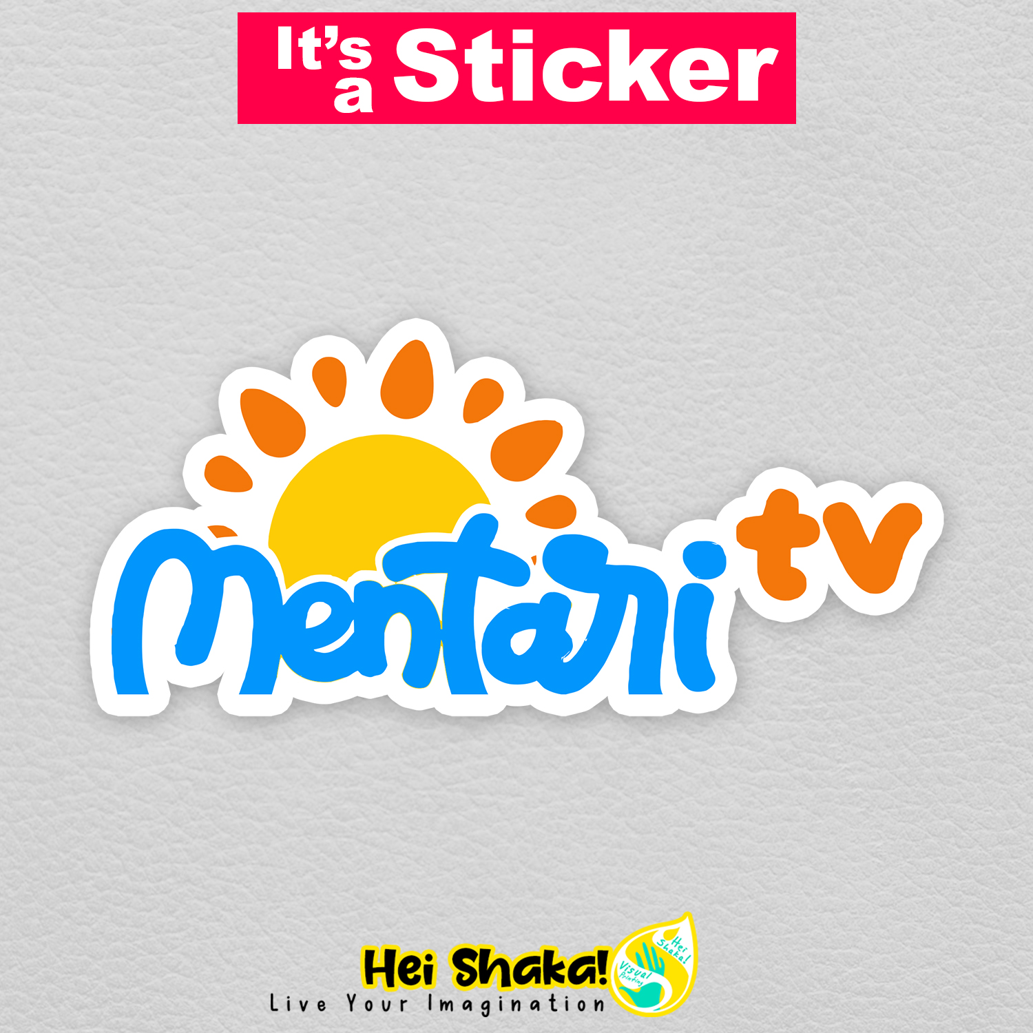 Heishaka Stiker Mentari TV Logo Sticker Vinyl Anti Air | Lazada Indonesia
