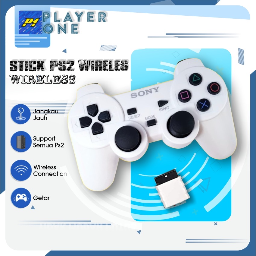 Stik Stick PS2 Wireless Sony Ori Pabrik Dualshock Putih | Lazada Indonesia