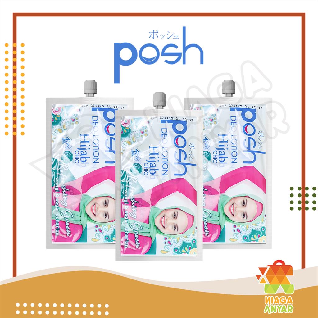 NA POSH Deo Lotion Whitening Hijab Chic Sachet / Posh Men Active Cool ...