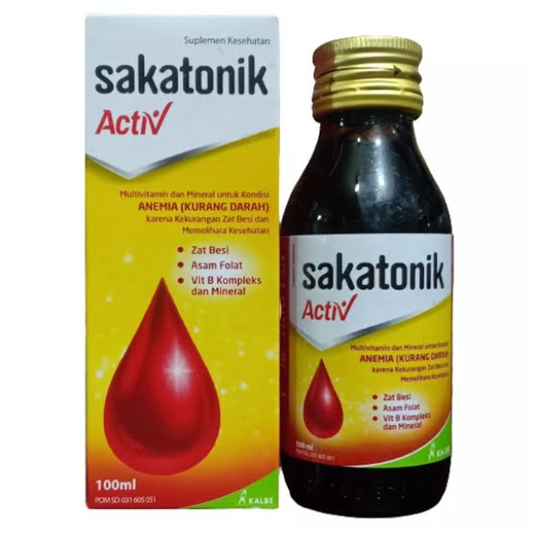SEHATSTORE -SAKATONIK LIVER AKTIV SIRUP 100ML / VITAMIN PENAMBAH DARAH ...