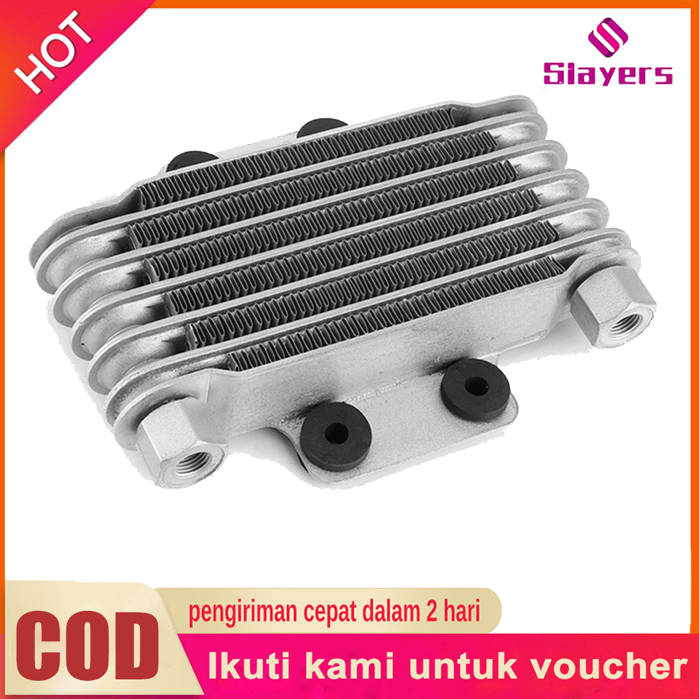 Aluminium 125Ml Engine Oil Cooler Pendingin Radiator untuk 125CC-250CC ...
