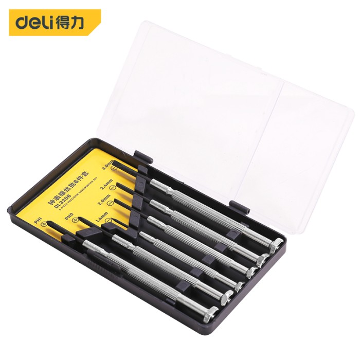 Deli Precision Screwdriver / Obeng Presisi 6 pcs/Set Perkakas EDL3206 ...