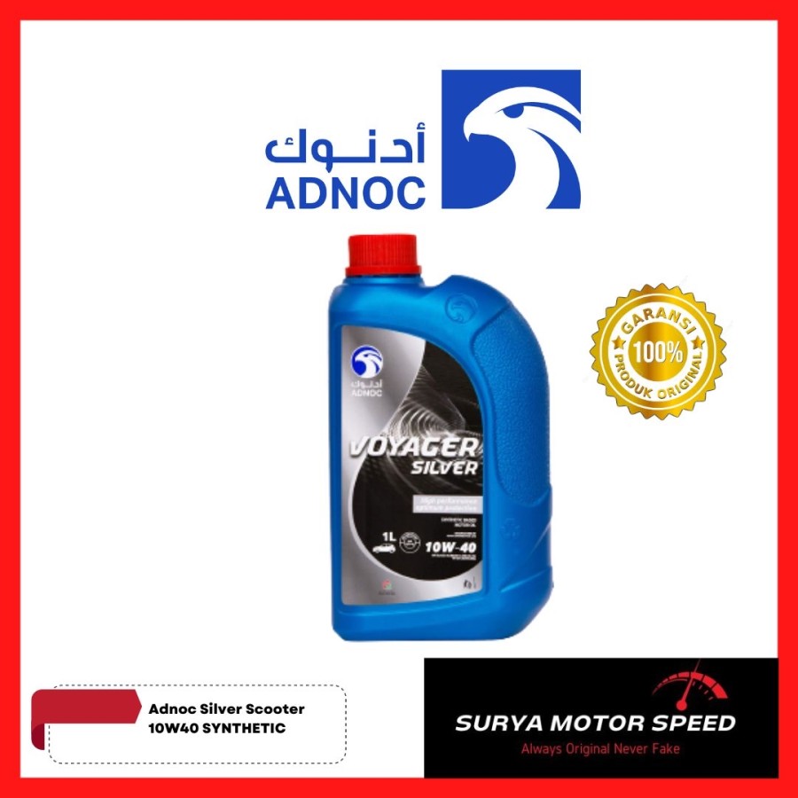 Oli Mesin Mobil Motor Bensin Matic Manual Adnoc Voyager Silver 10W40 ...