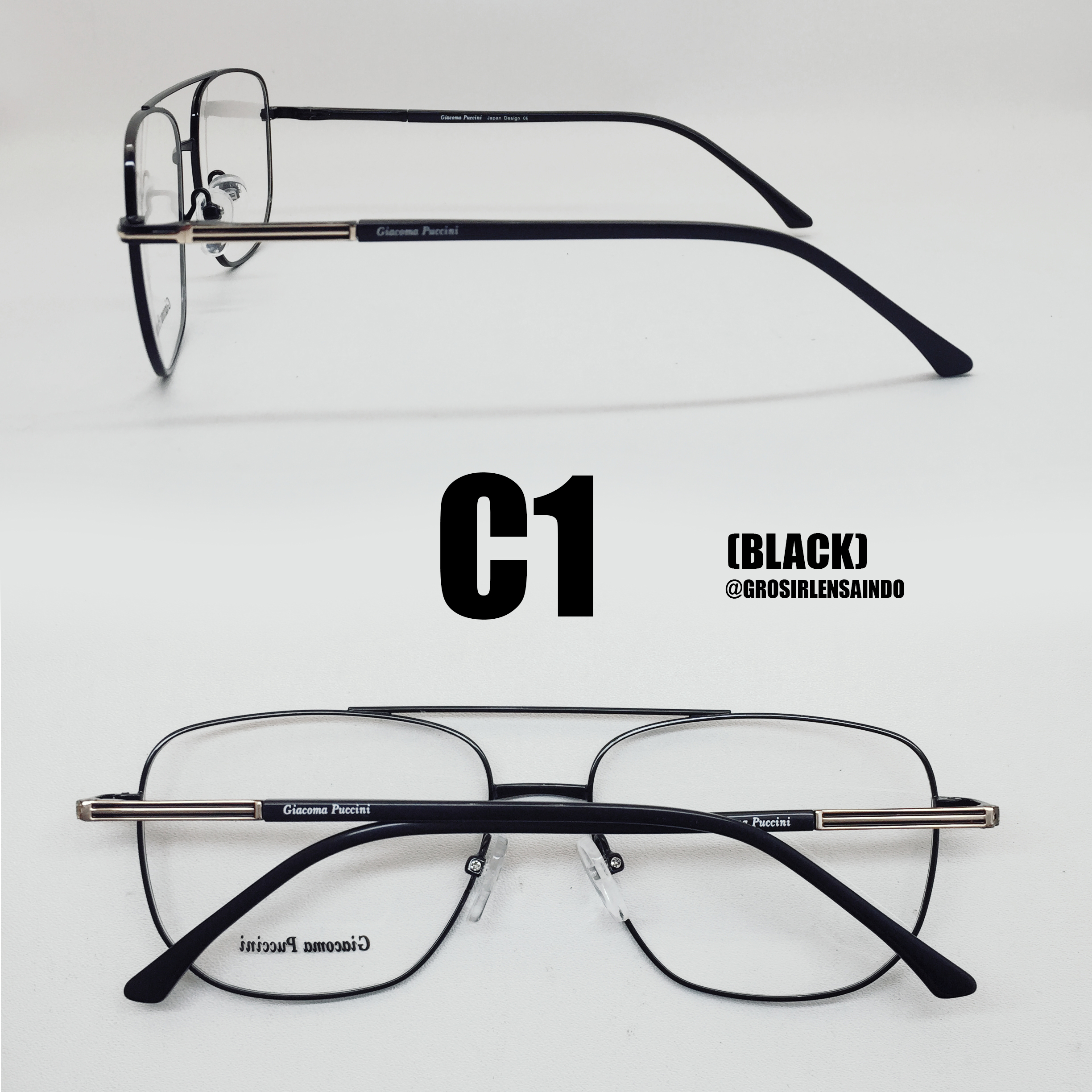 FRAME KACAMATA PRIA DAN WANITA ORIGINAL GIACOMA PUCCINI 56045 AVIATOR ...
