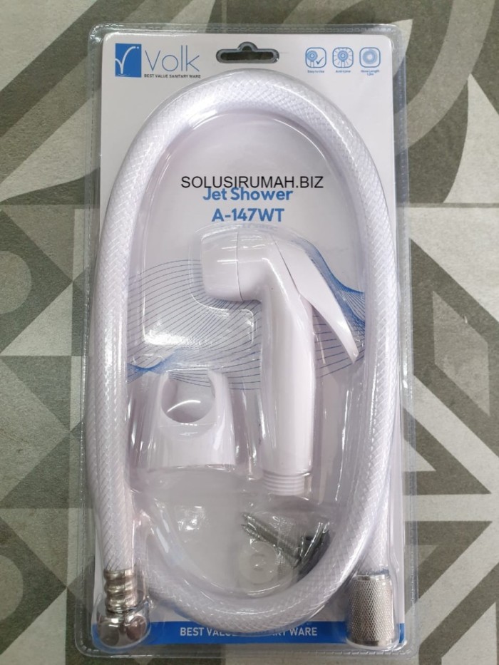Shower Bidet VOLK / Cebok / Jet Washer White PUTIH MONOBLOCK WC SET ...