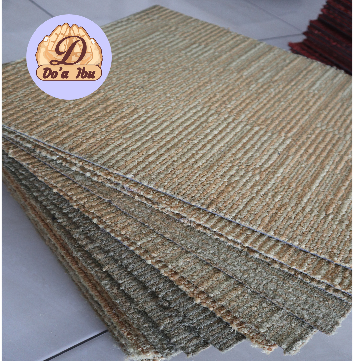 Karpet Tile || Ruang Tamu || Lobby || Kantor || Warna Krem || Uk. 50x50 ...