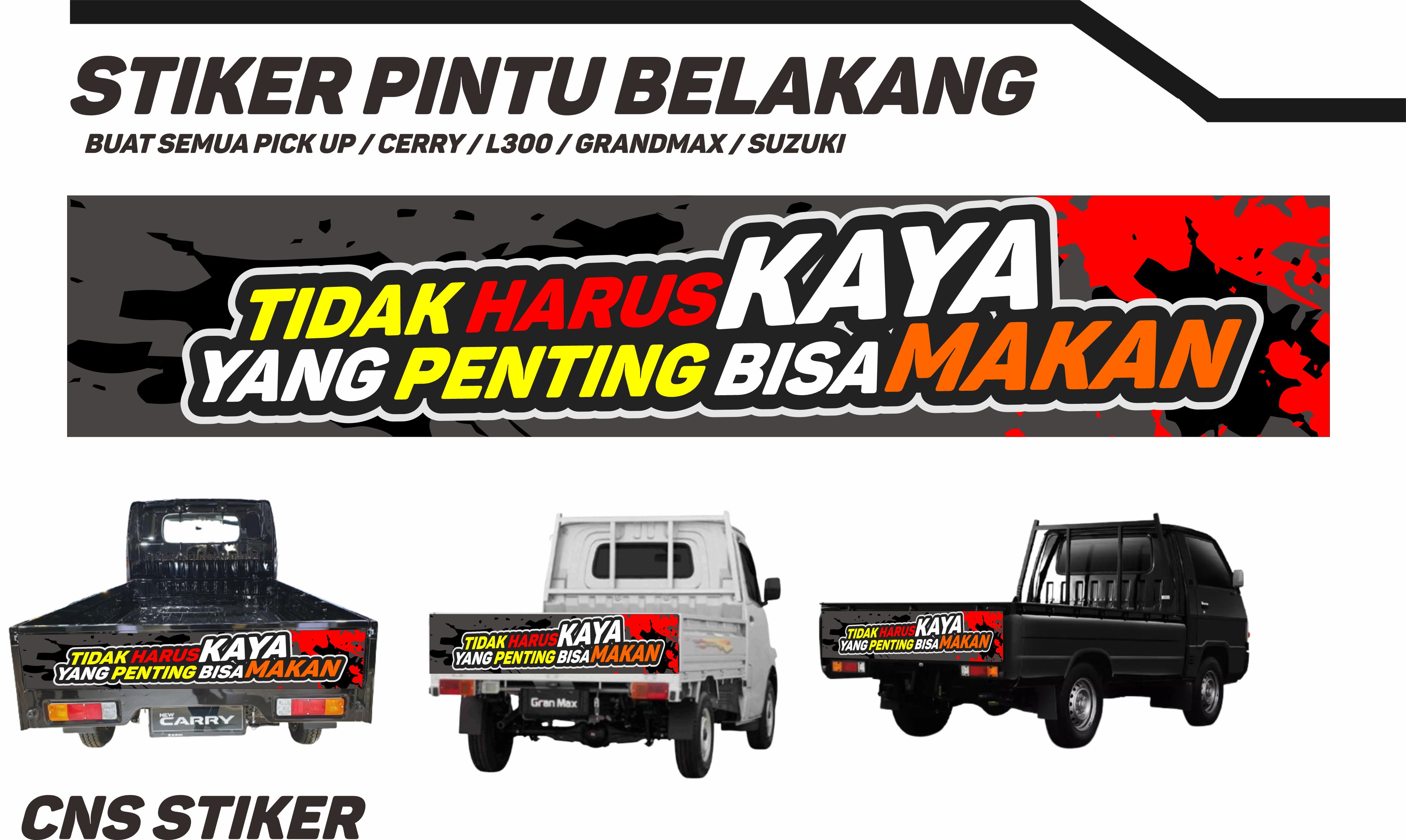 STICKER GRANDMAX PICK UP / STIKER BAK BELAKANG GRANDMAX / DECAL STICKER ...