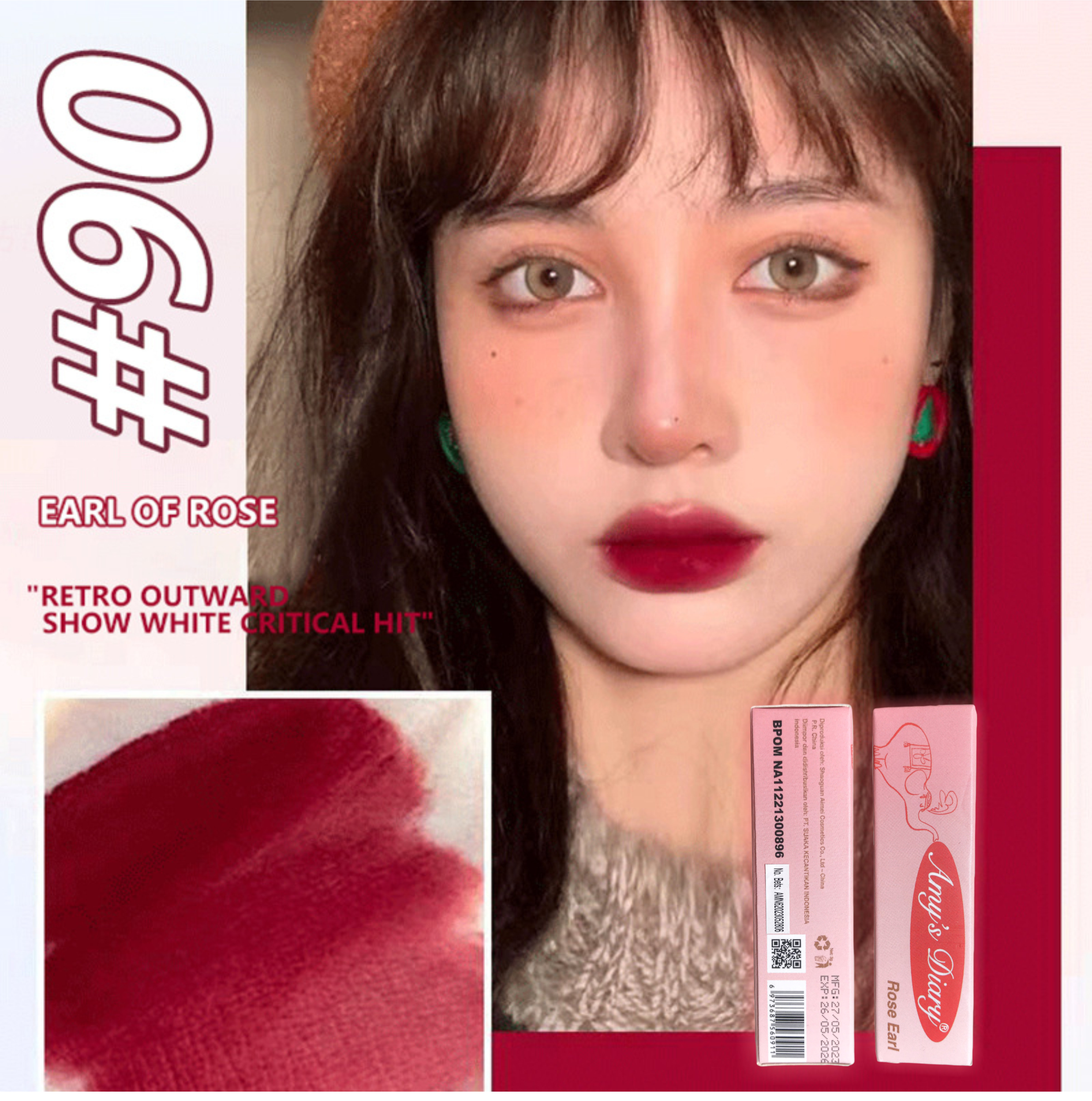 [BPOM] AMY'S DIARY Silky Matte Lip Clay Lip cream Ringan Tahan Lama 6 ...