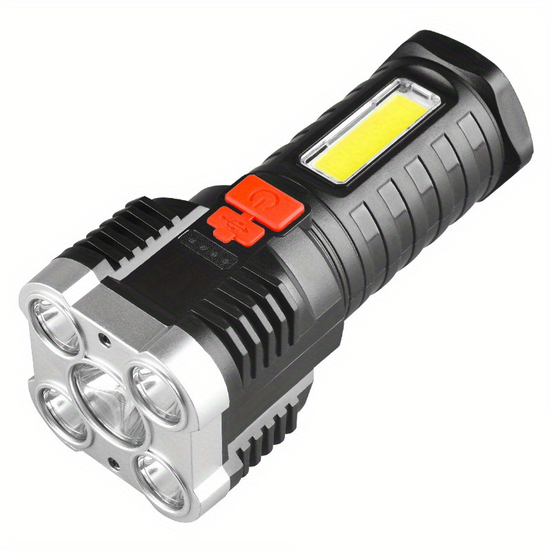 Lampu Senter LED 5 Mata + P900 COB Super Terang / Emergency Flashlight ...
