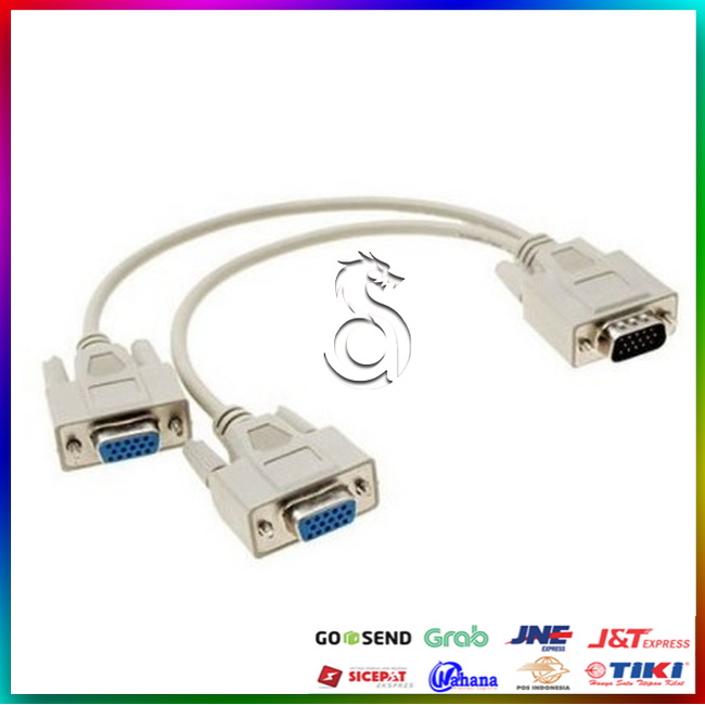 KABEL VGA SPLITTER 1 PC TO 2 MONITOR | Lazada Indonesia
