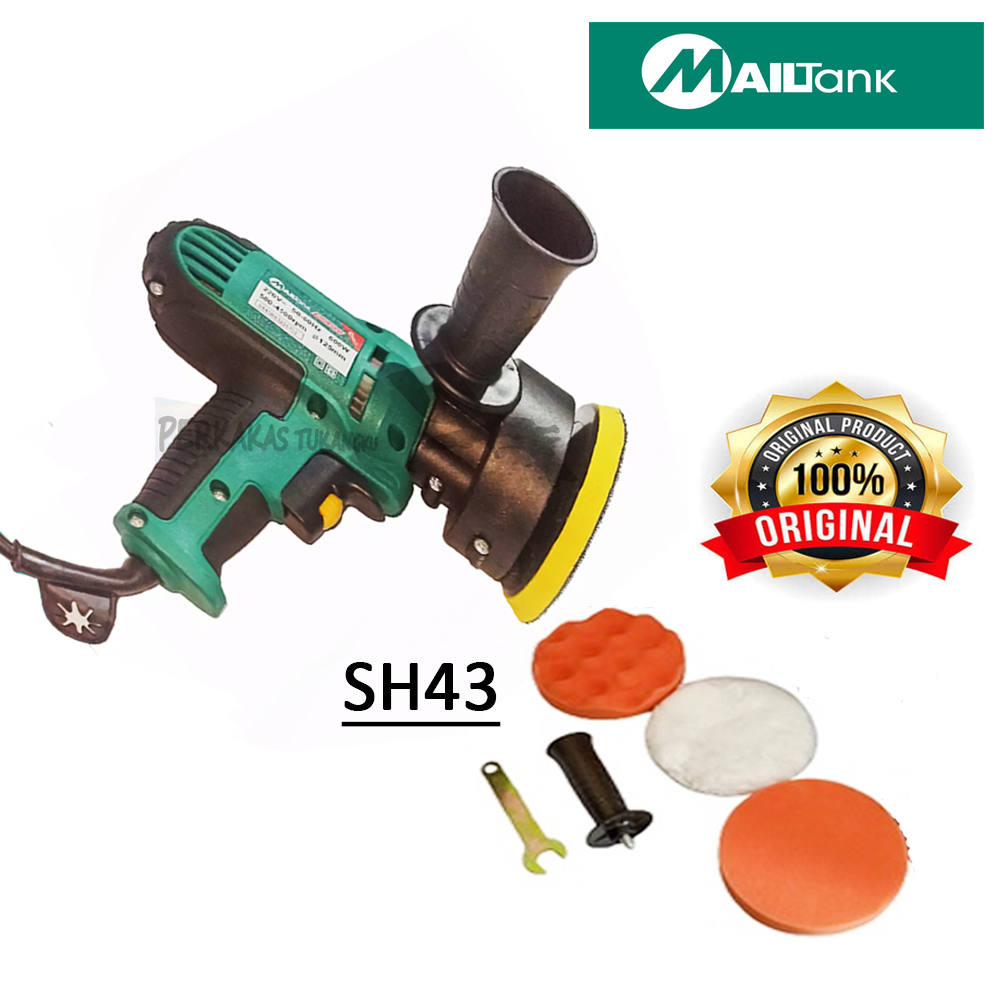MAILTANK Mesin Poles Polisher Mobil Motor Car Alat Poles cat Mailtank SH-43 Set Mesin Poles ...