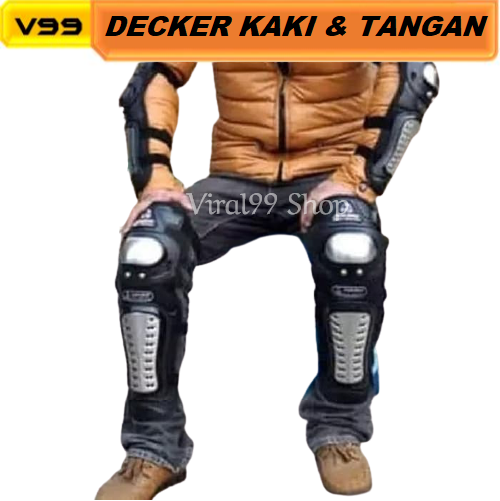 Decker Pelindung Lutut Kaki dan Siku Tangan Deker Knee Protector Besi ...